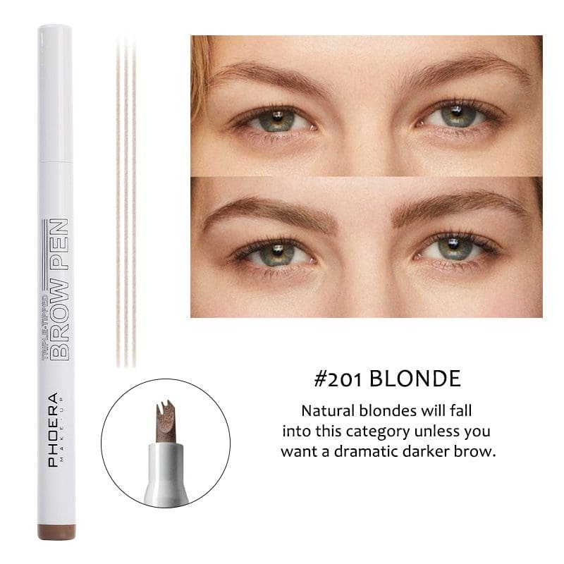 PHOERA Triple Brow Pen – Phoera Cosmetics Australia